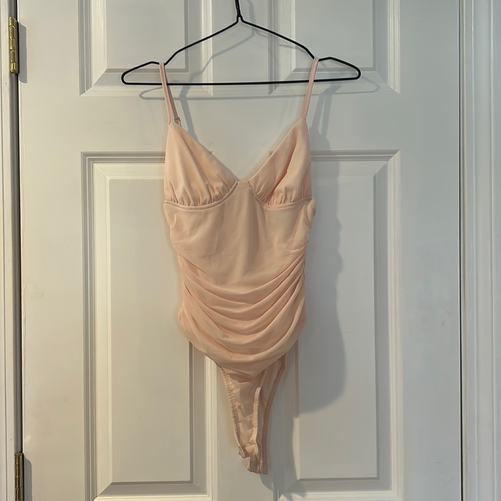 Light Pink Ruffled Bodysuit Princess Polly - Gem